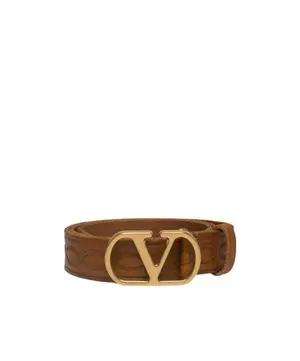 Valentino Garavani Vlogo Signature Belt - Brown