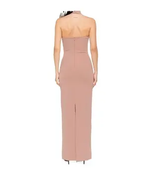 Solace Sleeveless Maxi Dress With Concealed Rear Zip And Slits