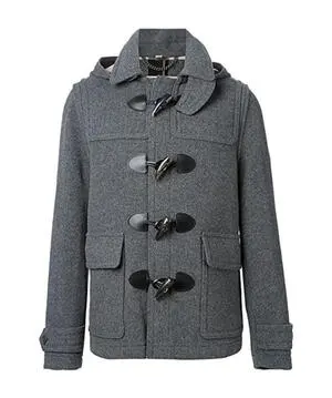 Burberry Long-sleeved Lapel Coat With Toggle Closures