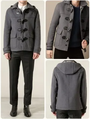 Burberry Long-sleeved Lapel Coat With Toggle Closures