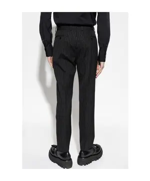 Alexander McQueen Lurex Thread Tailored Trousers