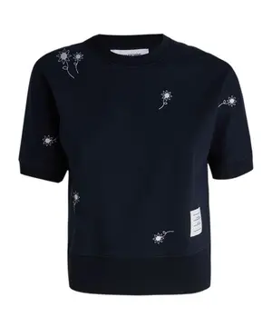 Thom Browne Floral Embroidery T-shirt
