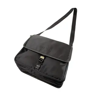 Prada Logo Shoulder Bag - Black