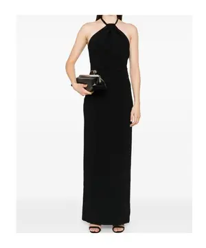 Solace Riva Halterneck Draped Maxi Dress