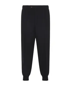 LANVIN Elasticated-cuff Straight Leg Trousers