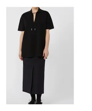 Max Mara Short-sleeved Drawstring Polo Shirt