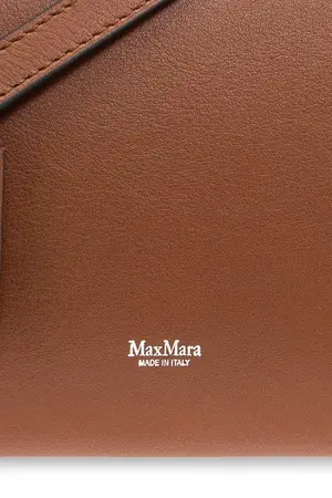 Max Mara Logo Stamp Zip-up Tote Bag - Brown