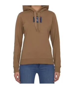 Burberry Logo Patch Drawstring Hoodie