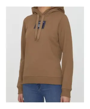 Burberry Logo Patch Drawstring Hoodie
