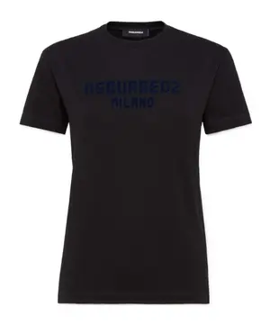 Dsquared2 Logo Print Cotton T-shirt - Black