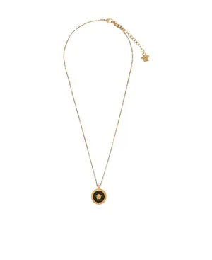 Versace Medusa Pendant Necklace - Yellow