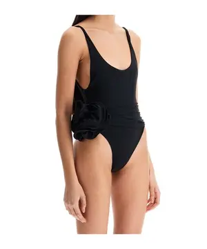 Magda Butrym Sleeveless Floral Embellished One-piece Swimsuit