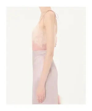 Valentino Garavani Sleeveless Lace Trim Camisole