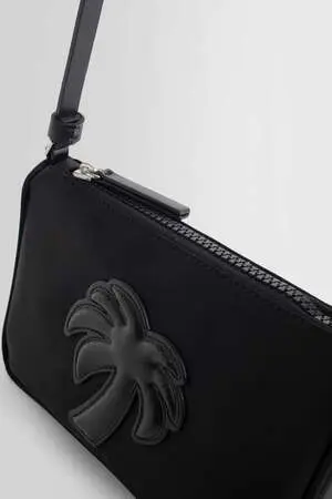 Palm Angels Logo Embossed Zipped Pouch - Black