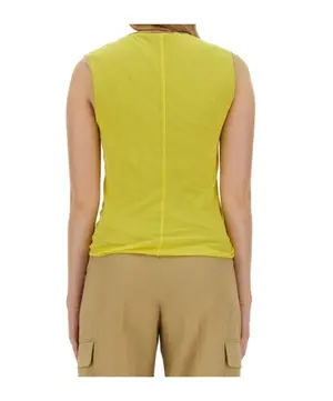 Sportmax Sleeveless Crewneck Top With Visible Seams