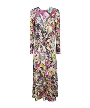 La DoubleJ Graphic Print Long Sleeve Dress
