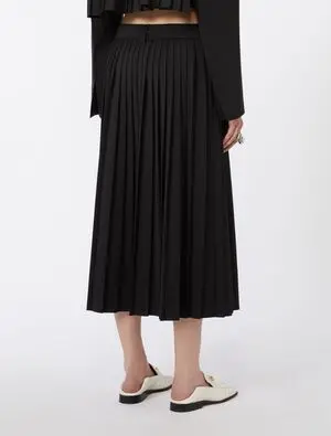 Sportmax Belted Pleated Skirt