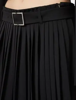 Sportmax Belted Pleated Skirt