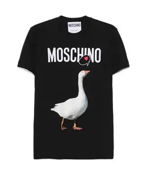 Moschino Print Goose T-shirt - Black