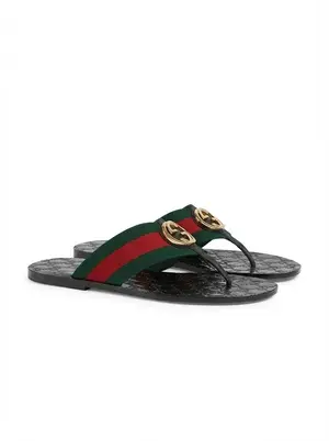 Gucci Embossed Sandals For Men