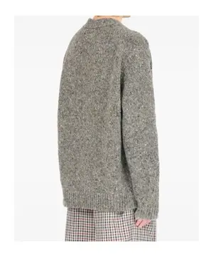 MAISON MARGIELA V-neck Knitted Cardigan - Gray