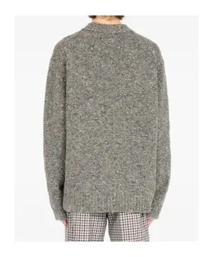 MAISON MARGIELA V-neck Knitted Cardigan - Gray