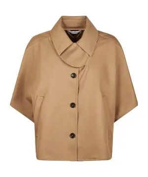 Max Mara Paggio Button-up Cape Coat - No