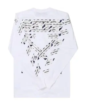Off-White Logo Printed Long-sleeved T-shirt - White