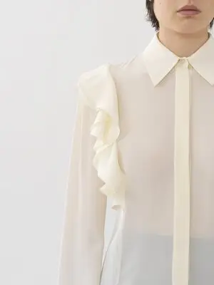Chloé Ruffled Long-sleeved Shirt