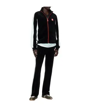 Casablanca Chenille Zip Up Sweatshirt