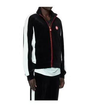 Casablanca Chenille Zip Up Sweatshirt