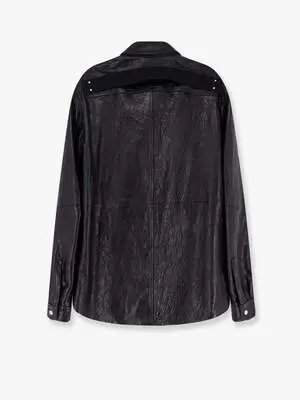 Rick Owens Crumpled Effect Overshirt Jacket