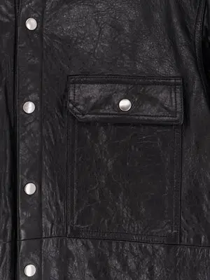 Rick Owens Crumpled Effect Overshirt Jacket