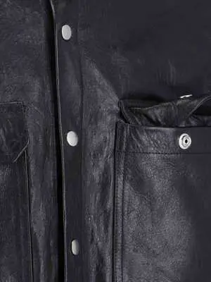 Rick Owens Crumpled Effect Overshirt Jacket