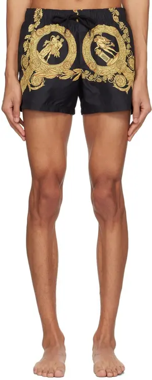 Versace Baroque Print Swim Shorts