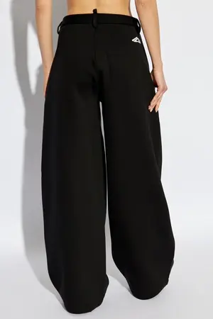 Dsquared2 Icon Logo Wide Leg Trousers - Black