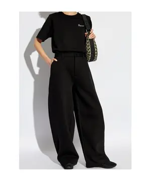Dsquared2 Icon Logo Wide Leg Trousers - Black