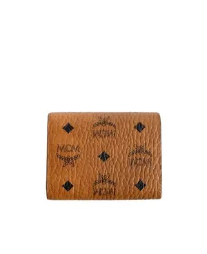 Mcm Logo Printed Wallet