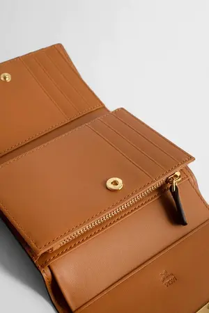 Mcm Logo Printed Wallet