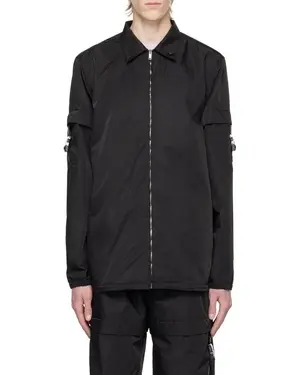 Givenchy 4g Buckled Pocket Zip Up Overshirt
