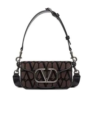 Valentino Garavani Vlogo Plaque Foldover Top Tote Bag - Black