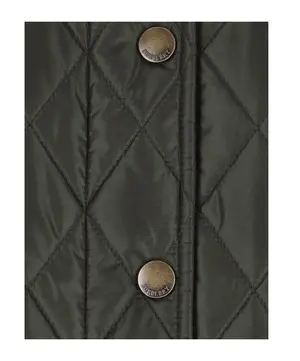 Burberry Long Sleeve Quilted Coat - Black