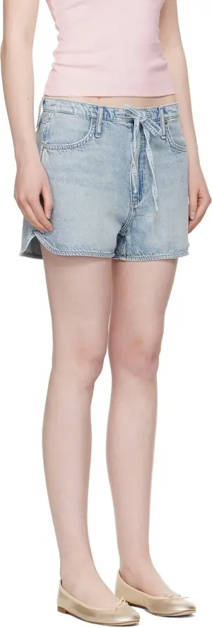 RAG  BONE Rag & Bone Drawstring Denim Shorts