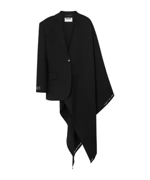 Moschino Asymmetrical Wool Coat