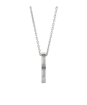 MAISON MARGIELA Logo Ring Pendant Necklace - Gray