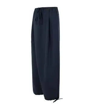 Marni Wide-leg Drawstring Trousers - Blue