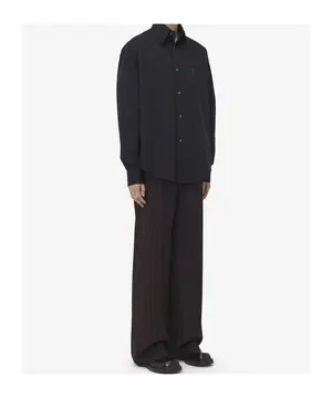 Alexander McQueen Long Sleeved Skull Embroidered Shirt