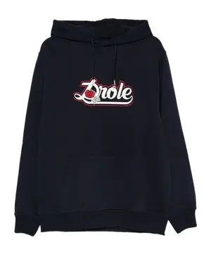 Drole De Monsieur Logo Hoodie - Black