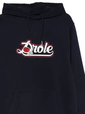Drole De Monsieur Logo Hoodie - Black