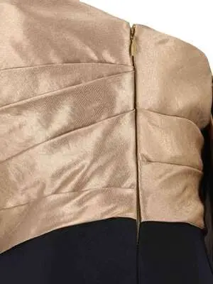 Ralph Lauren Strapless Jumpsuit With Draping And Bow Detail